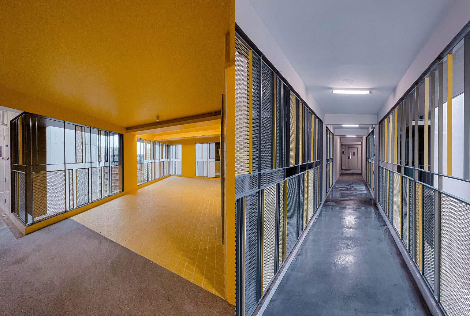 Tampines Scary Red HDB BTO is not as bad now that some walls and lobby ...